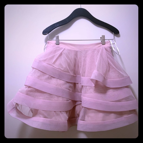 Speechless | Skirts | Pink Dust Ruffle Tiered Mesh Skirt | Poshmark